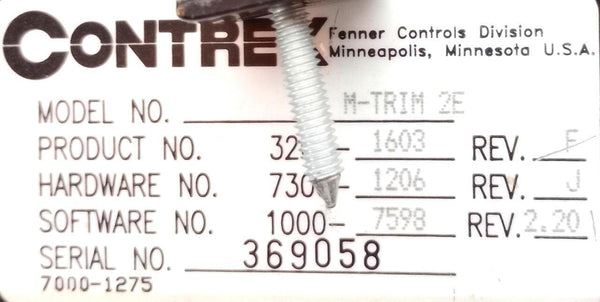 Fenner Contrex M-TRIM 2 Digital Motor Speed Controller 3200-1602