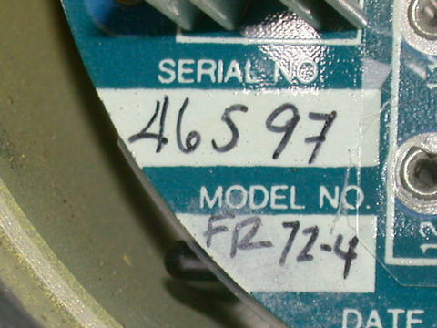 FLUID COMPONENTS INC. FLOW SWITCH/ MONITOR #FR-72-4