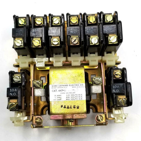 Ward Leonard 447-2842-23 8 Pole Relay 4 N.C. 4 N.O. – Surplus Select