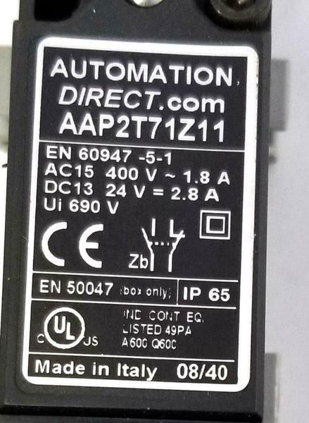Automation Direct AAP2T71Z11 Limit Switch | Surplus Select