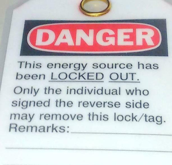 Lot of 7 New Brady Signmark 65525 Lock Out Tag Out Tags | Surplus Select