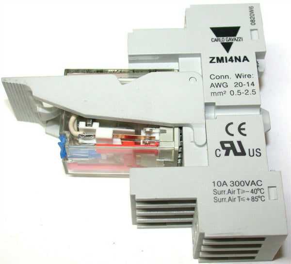 Up to 2 Carlo Gavazzi Midi Industrial Relay w/ Din Mount Base RMIA-4-5