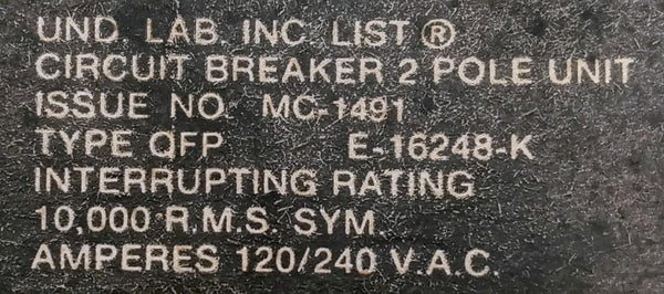 Zinsco Challenger QFP2150 2 Pole Circuit Breaker 150A 240VAC – Surplus ...