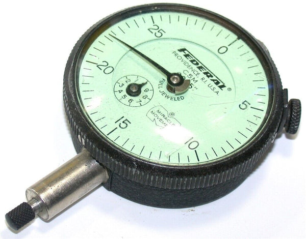 Federal Large Dial .0005" Indicator W/ Revolution Counter Model C5M