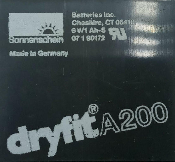 Sonnenschein Batteries Dryfit A200 6V Battery