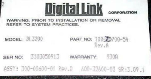 DIGITAL LINK DL3200 DIGITAL SERVICE INTERFACE