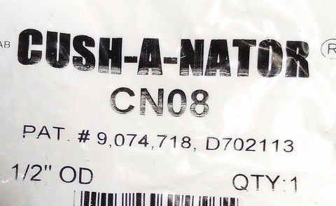 Lot of (2) Cush-A-Nator CN08 1/2" OD Standard Steel Cushioned Clamp