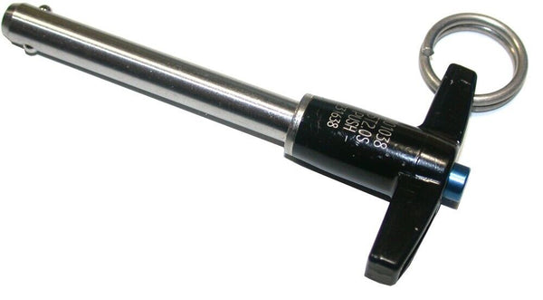Jergens 5/16" X 2" Kwik-Lok Stainless Push-Button Quick-Release T-Hand