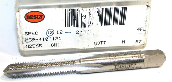 Besly 12-24 GH1 STI 4-Flute High Speed Steel Plug Taps N2565 New