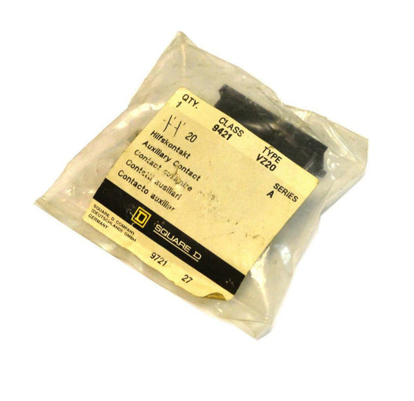 NEW SQUARE D VZ20 AUXILIARY CONTACT BLOCK
