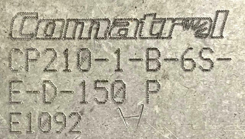 Comatrol CP210-1-B-6S-E-D-150 Pressure Relief Valve