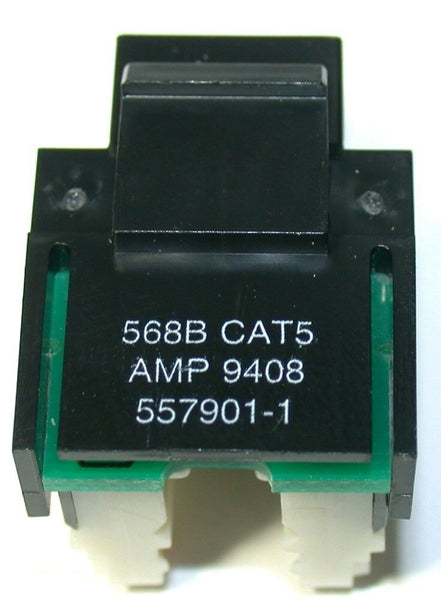 AMP Netconnect Open Wiring Systems 110v Panel Mount Jack Assembly 5579