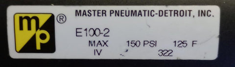 Master Pneumatic E100-2 Hydro-Jector Float Drain / Filter 1/4" NPT 150