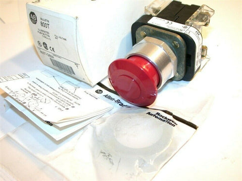 NEW ALLEN BRADLEY RED ILLUMINATED PUSH BUTTON 800T-QB24