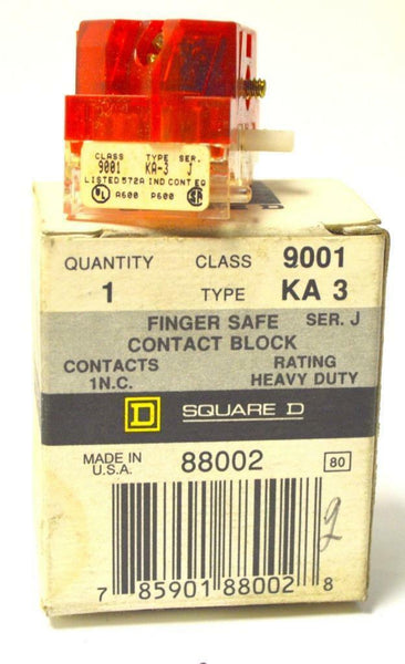 NEW SQUARE D 9001KA3 CONTACT BLOCK STANDARD