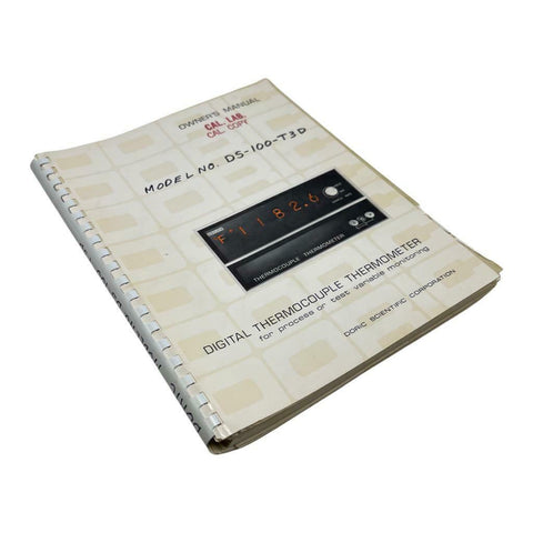 Doric Model DS-100-T3D Digital Thermocouple Thermometer Owner's Manual