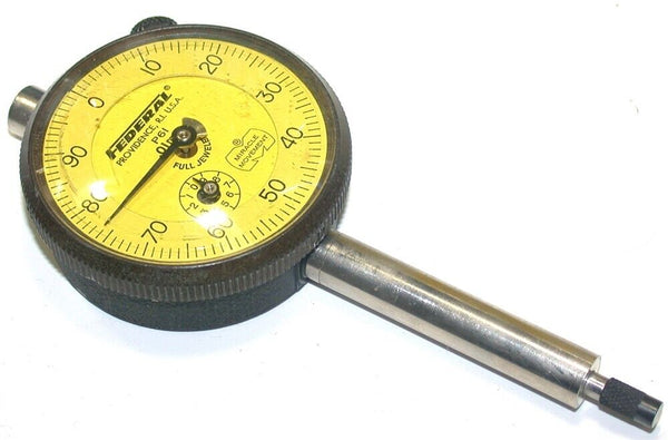 Federal Dial .01mm 2" Long Stem Indicator W/ Revolution Counter Model ...