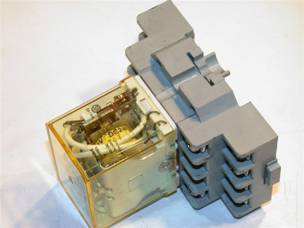 IDEC 24VDC POWER RELAY WITH HOLDER DIN MOUNT RH4B-U