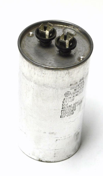 GENERAL ELECTRIC GE DIELEKTROL 97F5239 CAPACITOR 55 UF 480 VAC