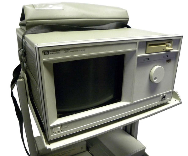 HEWLETT PACKARD HP / AGILENT LOGIC ANALYSIS SYSTEM MAINFRAME W/ CART 1