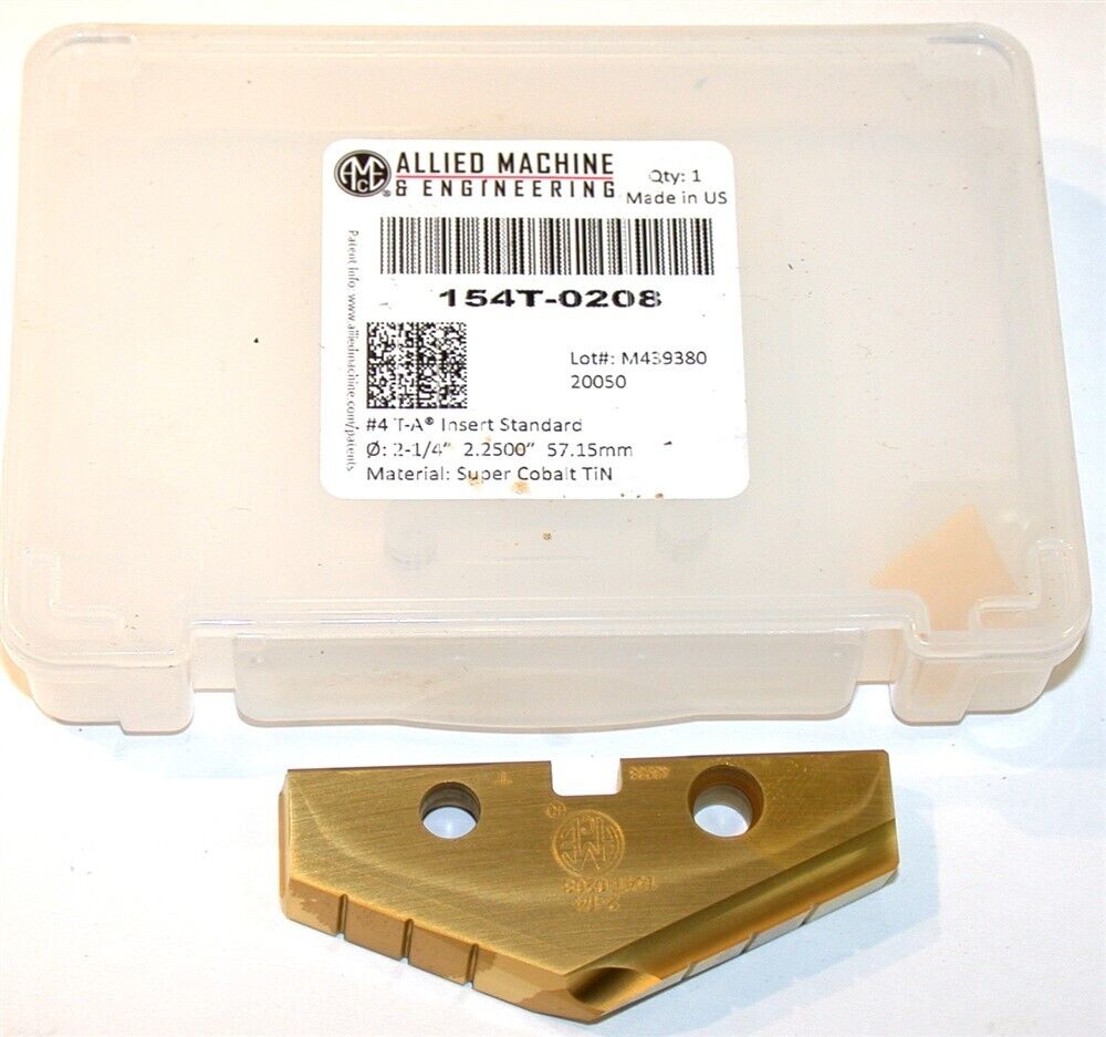 Allied Machine Original T-A 2 1/4" Carbide Spade Drilling Insert 154T-