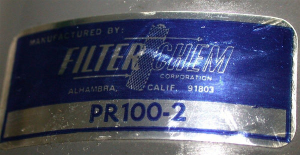 UP TO 2 NEW FilterChem PVC Plastic Pressure Air Filters 1" NPT PR100-2