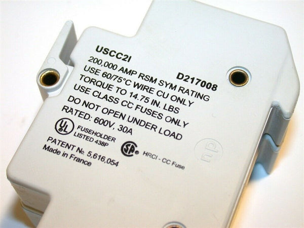 UP TO 2 FERRAZ SHAWMUT ULTRASAFE USCC2I FUSE HOLDERS 600V 30A -FREE SH
