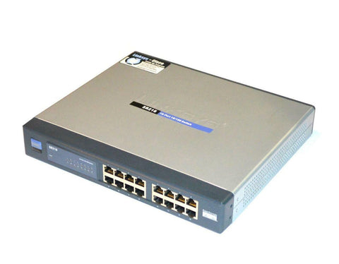 CISCO SYSTEMS SR216 LINKSYS 16 PORT 10/100 SWITCH 115 VAC