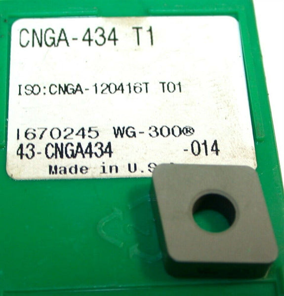 Lot of 6 New Greenleaf Ceramic Turning 80° Diamond Inserts RNGN-45 T1