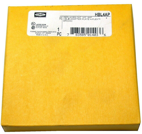 Hubbell 4-PLEX Quad Receptacle Mounting for 1 and 2 Gang Device Boxes