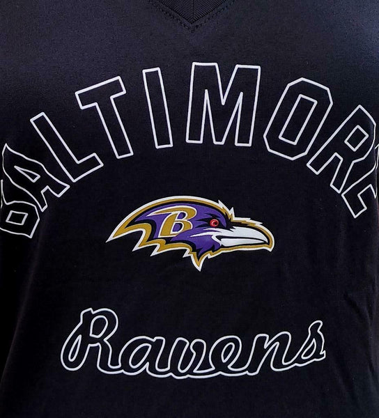 Nike Dri-Fit Women's Baltimore Ravens NFL Football Black Slim Fit Shir