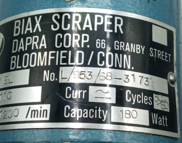 Dapra Corp. 7/EL Electric Biax Scraper W/ Metal Case 110V 1200 Strokes
