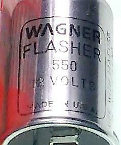 New Wagner 550 Heavy Duty Flasher 12 VDC 3-Terminal