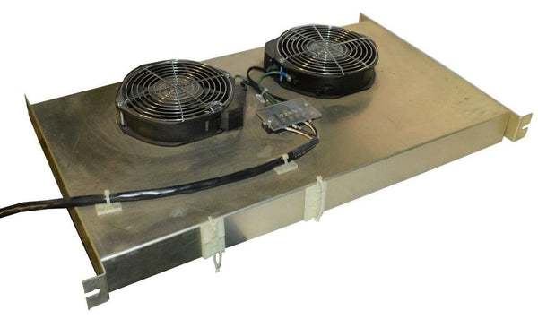 DIGITAL CONTROLS FAN RACK MOUNT WITH 2 ROUND FANS 230 VAC