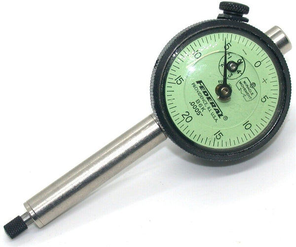Federal Dial .0005" Long Stem Indicator W/ Revolution Counter Model B6