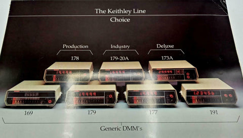 Keithley Models 168, 169, 172A, 173A, 177, 178 & 179 Multimeters Servi