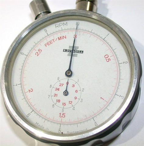 N. ZIVY & CIE Hand Held Speed Indicator 25 Feet/Minute