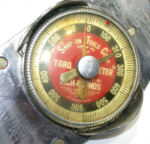 SNAP-ON TORQOMETER 600 in. lb. 1/2" DRIVE TE51FU