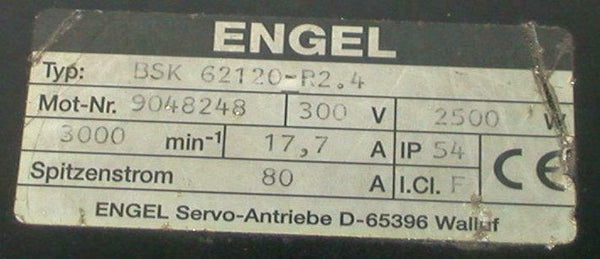 Engel BSK 62120-R2.4 Servo Motor 300 V 2500 WATT