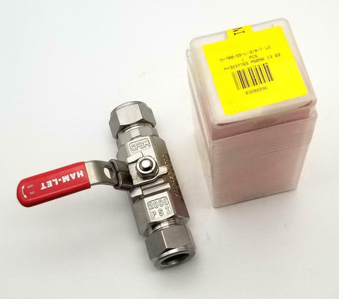 Ham-Let H-700-SS-L-3/4-T-LD Stainless Steel Ball Valve 2000 PSI
