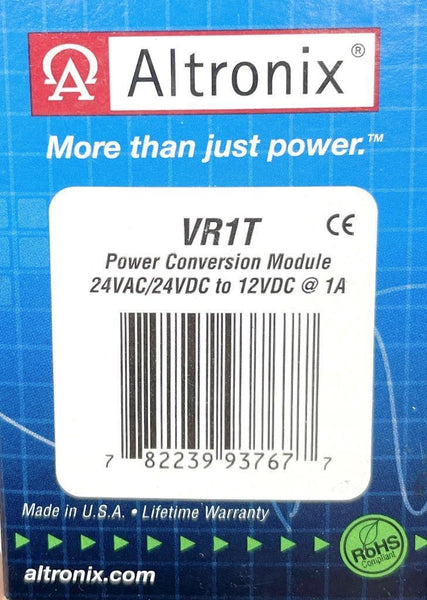Altronix VR1T Power Conversion Voltage Regulator Module 24VAC/24VDC 12