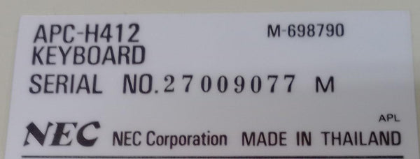NEC APC-H412 Vintage Mechanical PS/2 Wired Keyboard