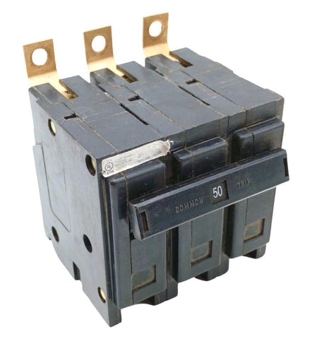 Eaton QBHW3050H 3-Pole Quicklag Circuit Breaker 50A 240VAC 3 PH Bolt-O