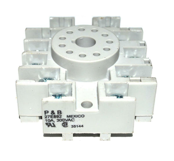 POTTER & BRUMFIELD 27E892 RELAY SOCKET 10 AMP 300 VAC