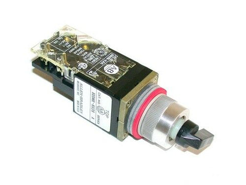 NEW ALLEN BRADLEY 2 POSITION SELECTOR SWITCH MODEL 800MR-HH2BLAK (2 AV
