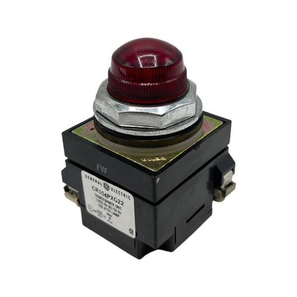 General Electric CR104PLG32R Red Indicating Light CR104PXG22 120V Tran