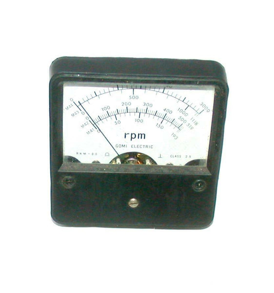 GOMI ELECTRIC RNM-80 RPM PANEL METER CLASS 2.5 0-3000 RPM
