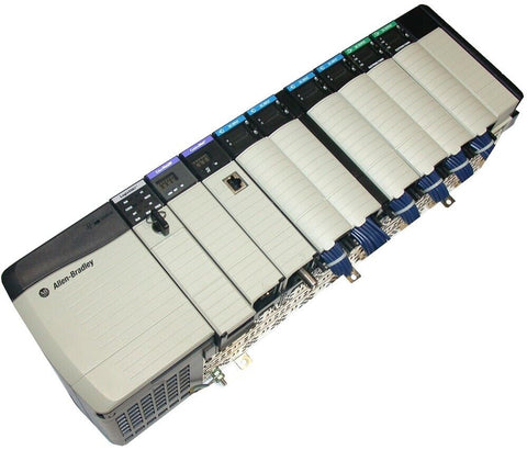 Complete Allen Bradley ControlLogix 1756 10 Slot PLC System 1756-PA72/