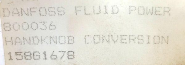 Danfoss Fluid Power 800036 Mobile Hydraulics Handknob Conversion Repla
