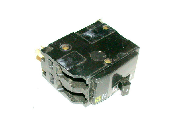 Square D QOB215 2-POLE CIRCUIT BREAKER 15 AMP 120.240 VAC